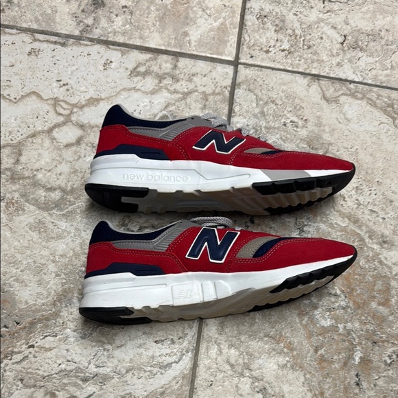 New Balance | Shoes | New Balance Red And Blue Athletic Shoes | Poshmark